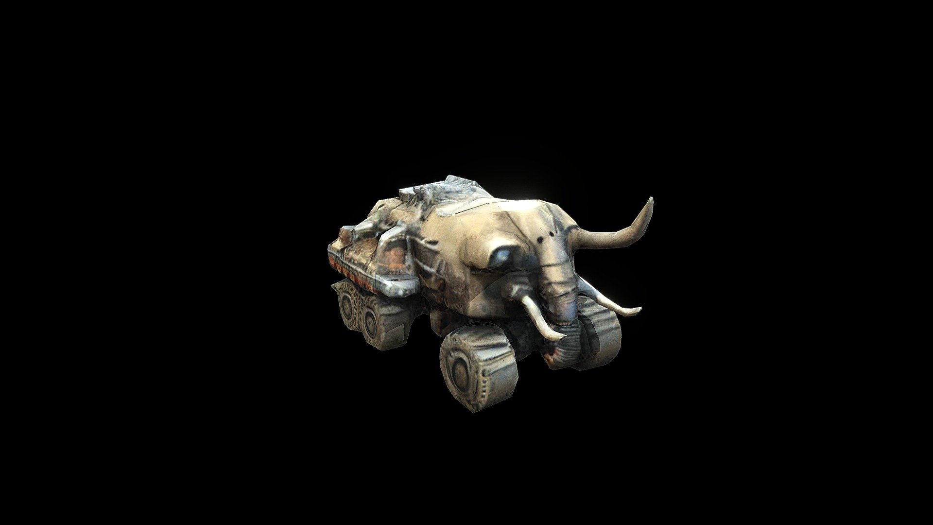an elephant shaped vehicle with a camera on t - Download Free 3D model ...