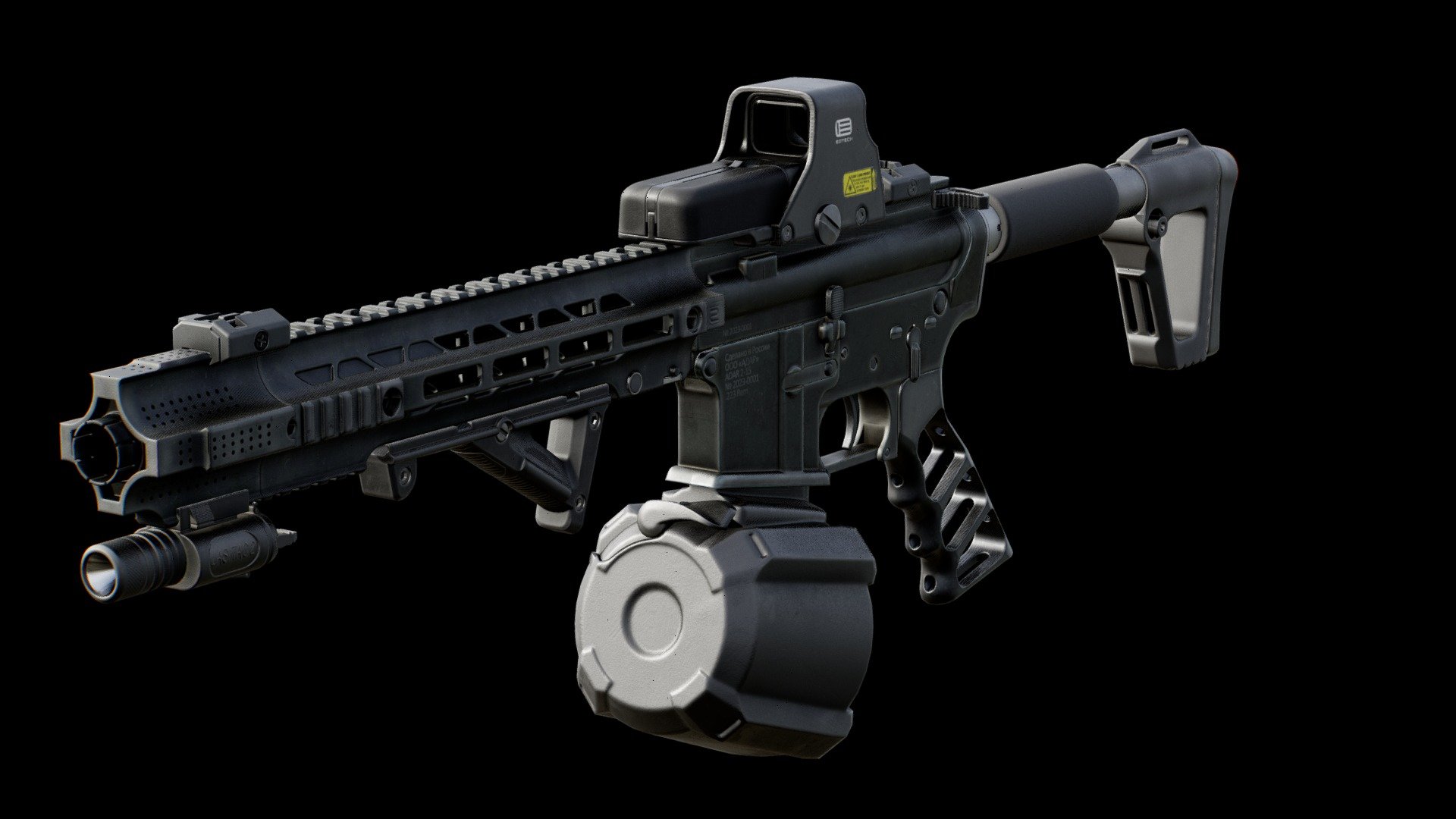 AR-15 CUSTOM - 3D model by shaurmeow (@shaurmeow01) [838ad5d] - Sketchfab