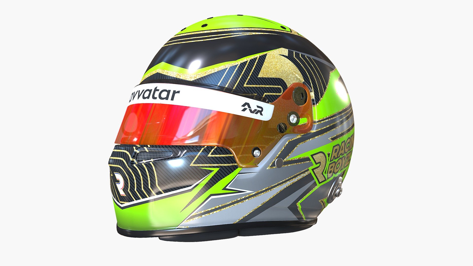 Helmet | Racing Boyz - 3D model by Artelier3d [839086c] - Sketchfab