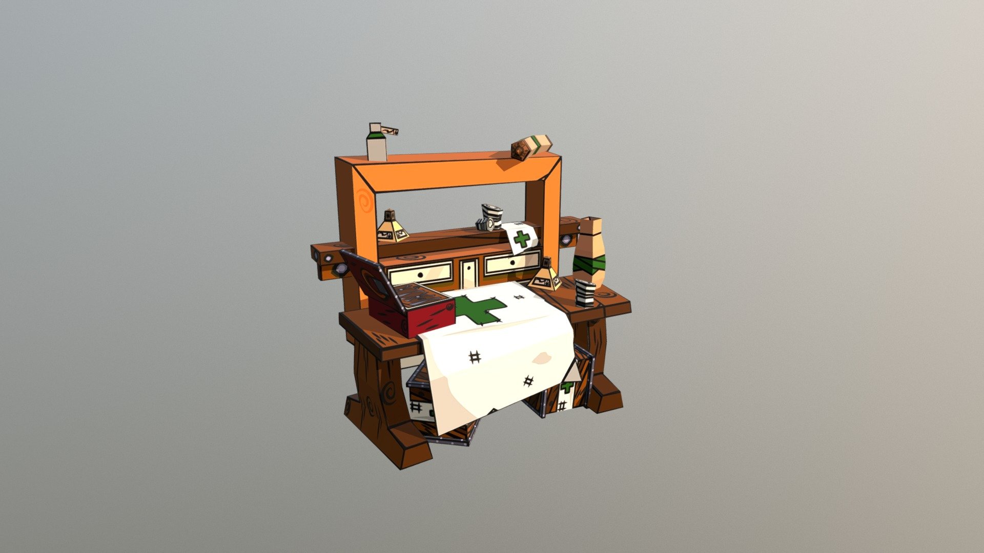 Doctors Table - 3D model by neogrimm [8391ede] - Sketchfab