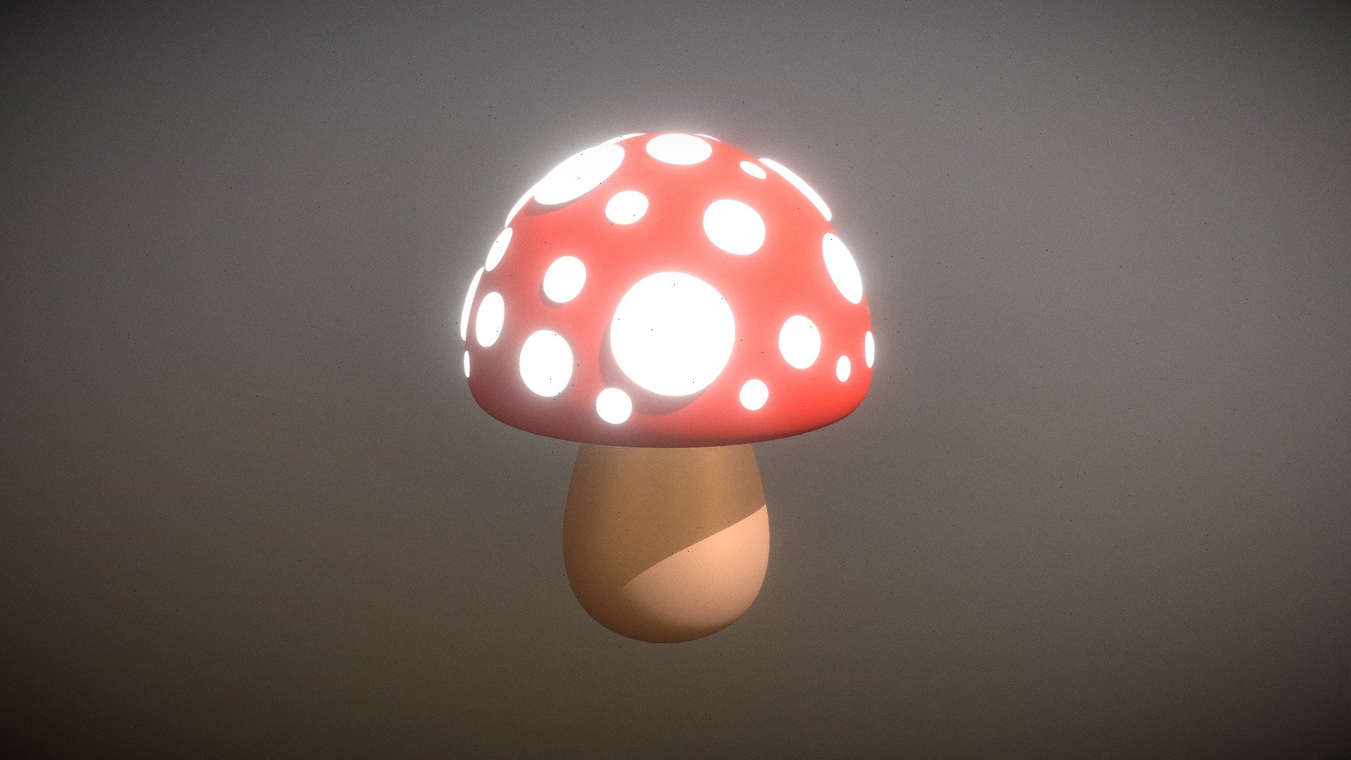 Shining toadstool 🍄 - 3D model by kemuna [839561c] - Sketchfab
