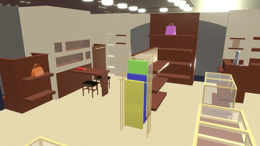 Retail Store at HNL International Airport - Download Free 3D model by ...