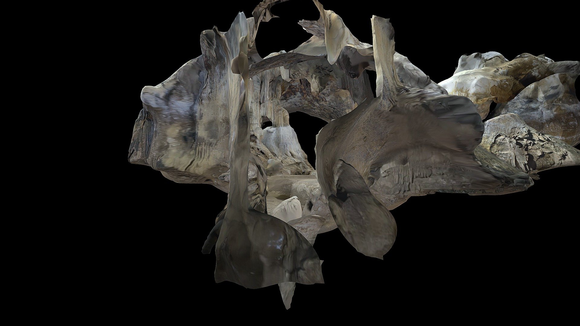 Underground Petrified waterfall I - 3D model by Eleana6930 (@jpdeglet69 ...