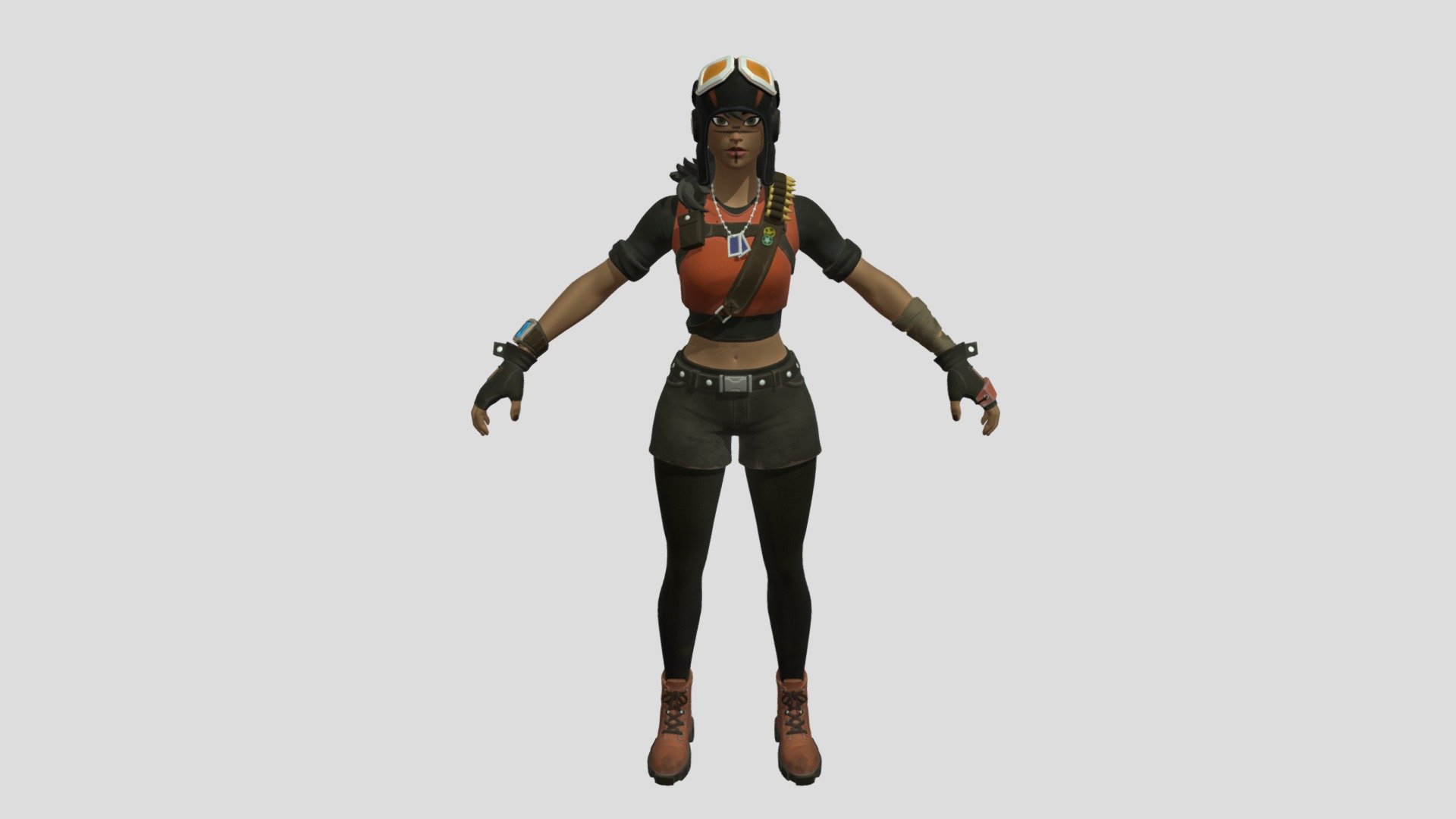 Renegade Rebel - Fortnite Skin - Download Free 3D model by GatoBugadoBR ...