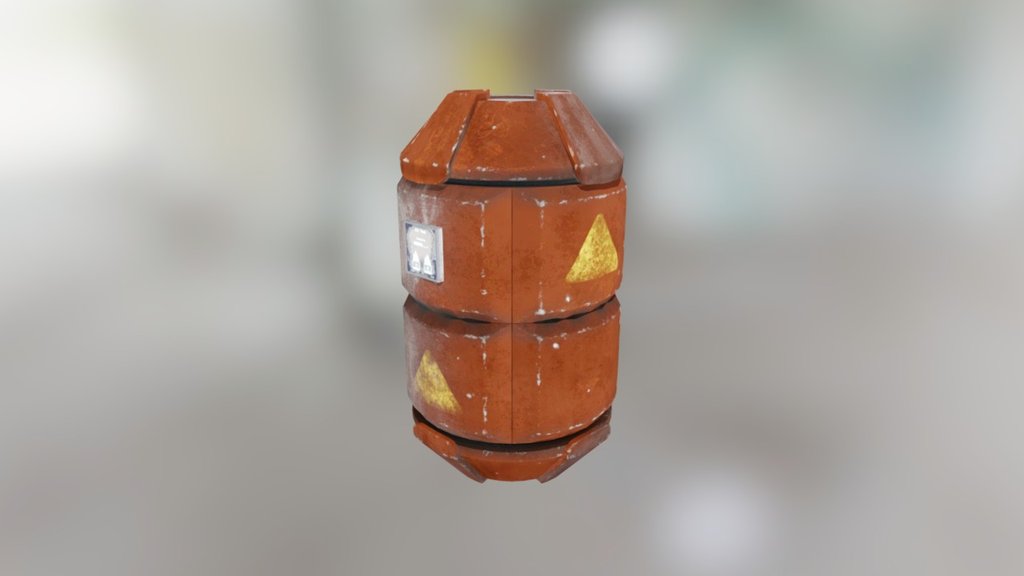 Futuristic Oil Barrel - 3D model by Gabriel Garga (@gabrielgargao ...