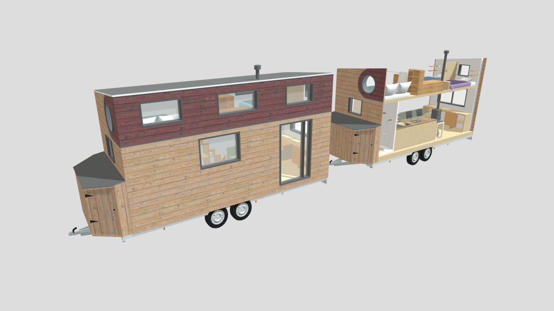 Tiny House 3D - 3D model by AlexisSrmjn [839970c] - Sketchfab