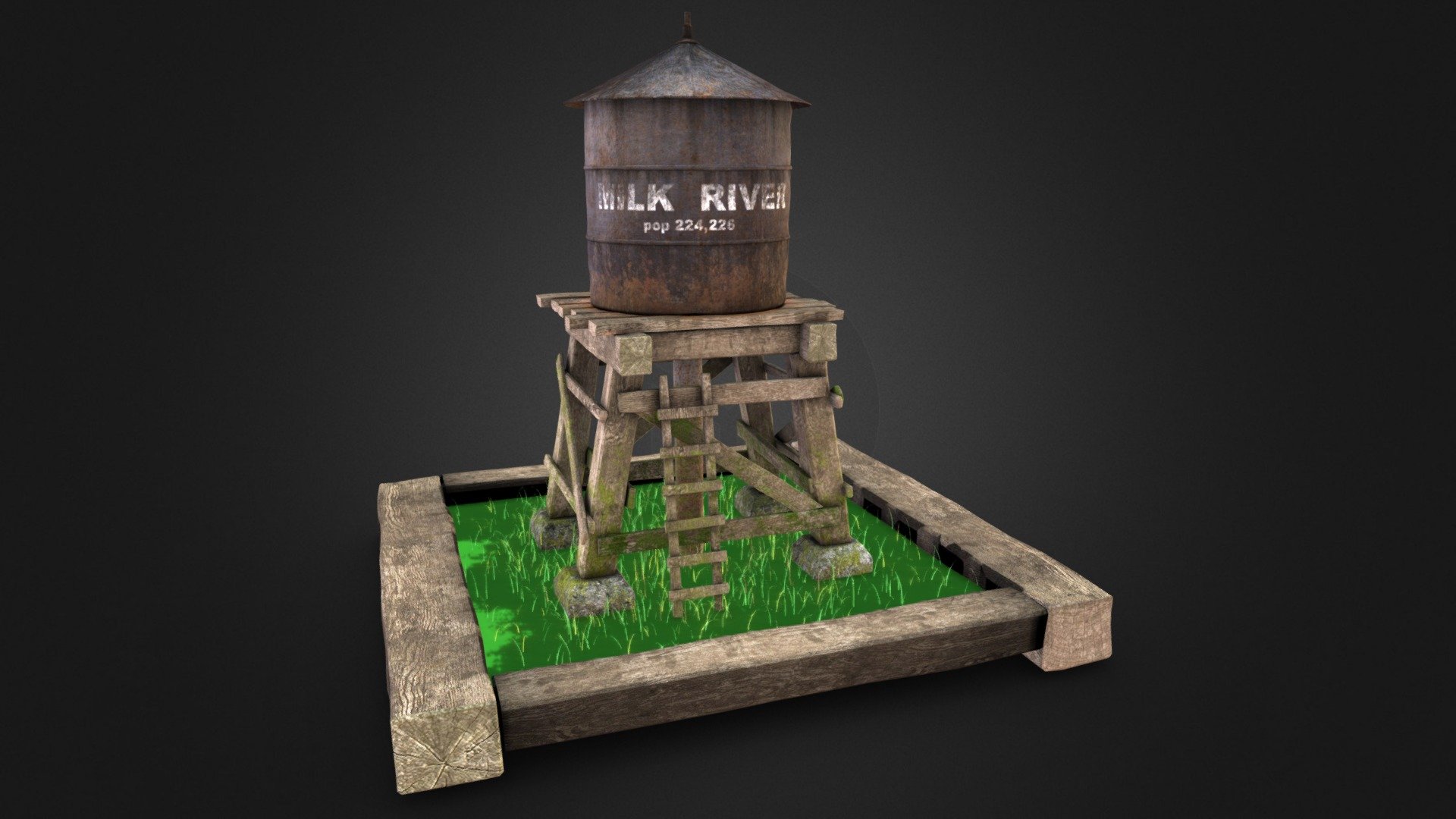 WaterTower - 3D model by Bart (@bgsimster) [8399d3a] - Sketchfab
