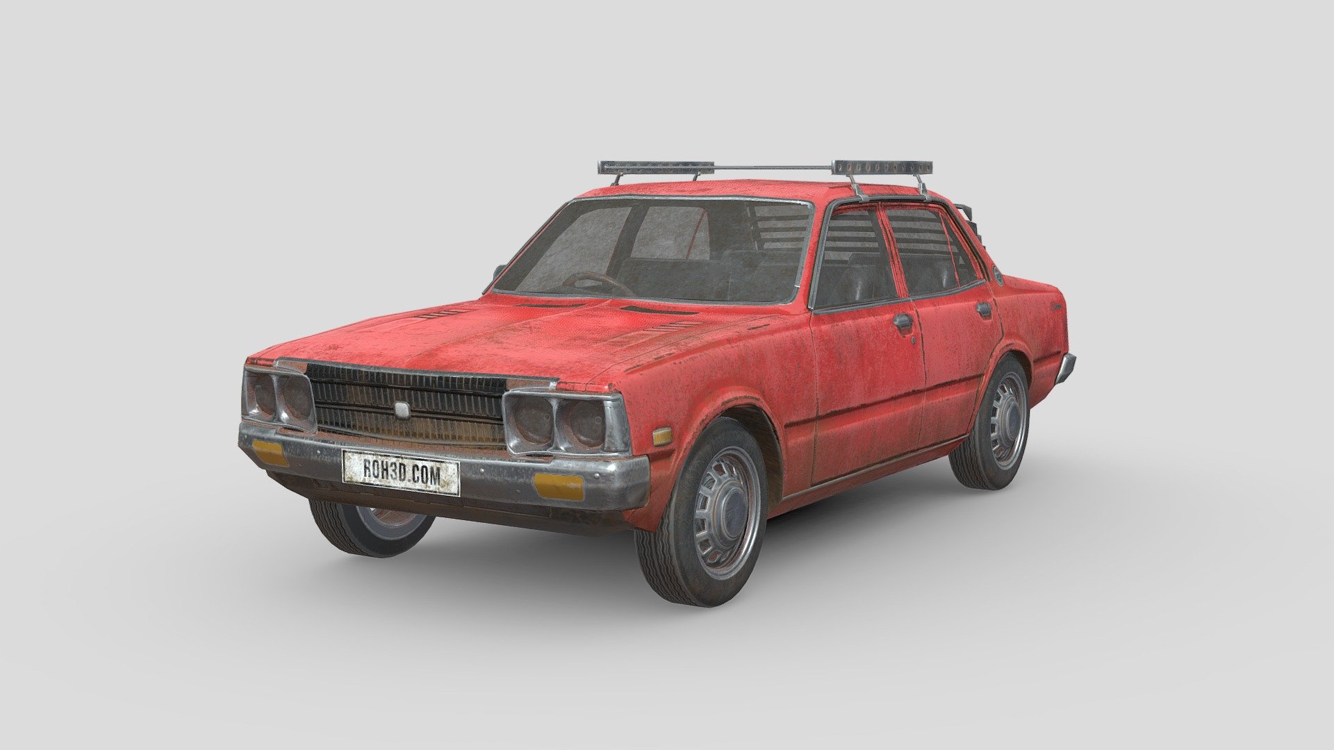 Toyota Corona Sedan 1975 - Buy Royalty Free 3D model by ROH3D [8399ee0 ...