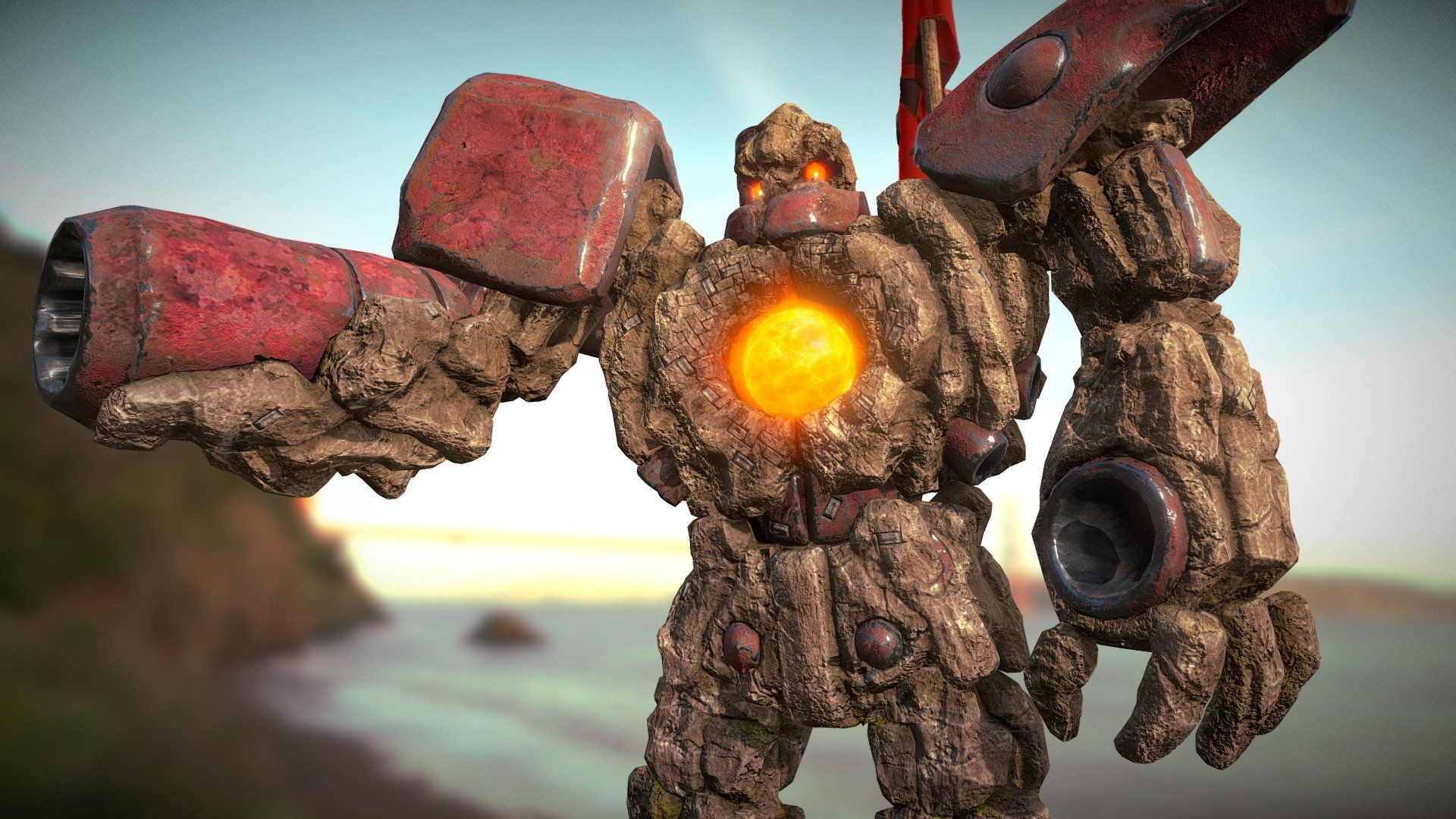 Mech Golem Commander - Download Free 3D model by Slava Zemlyanik ...