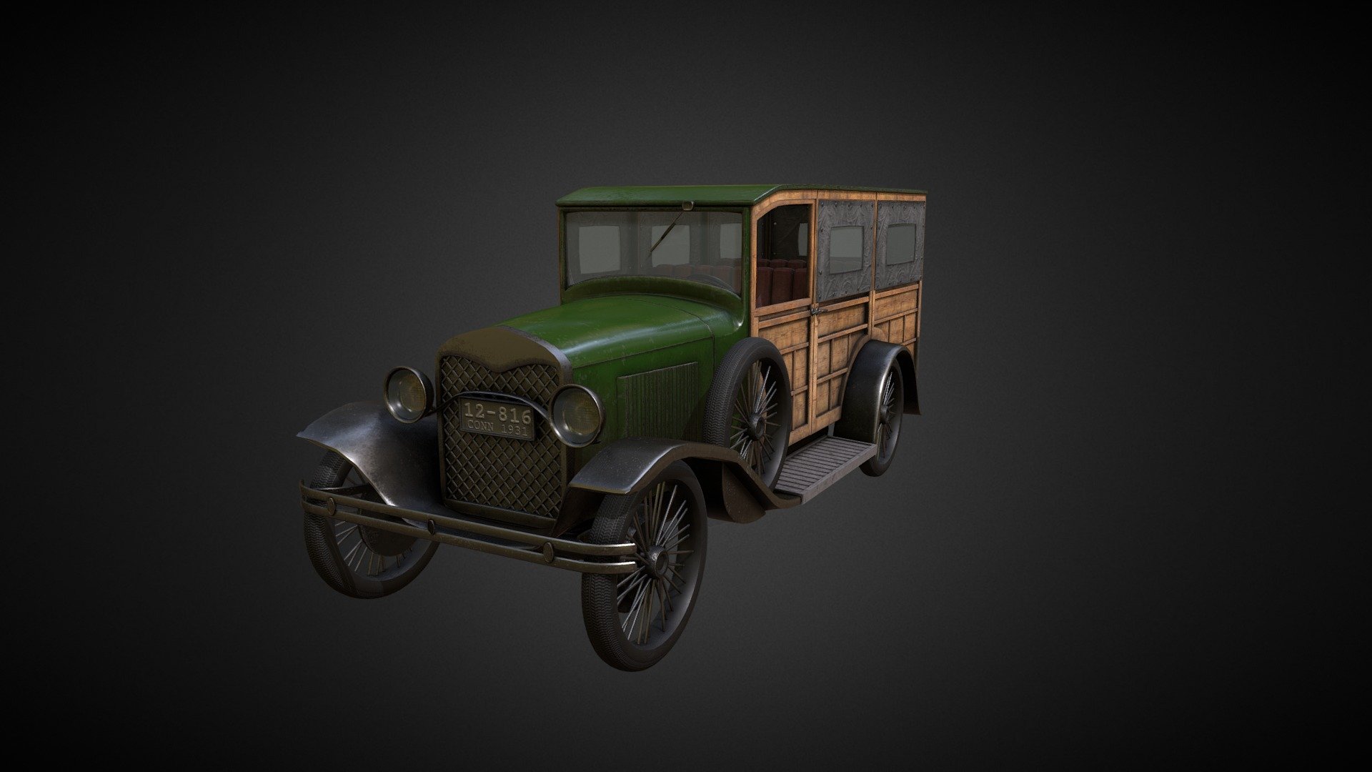 Classic Ford Model A - Buy Royalty Free 3D model by L'Atelier 5D ...