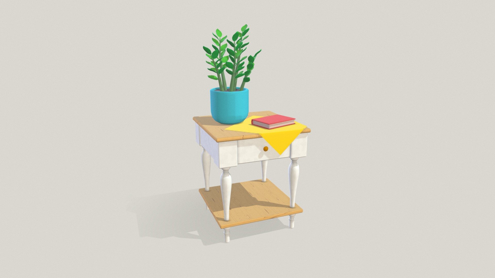 Stylized bedside table - Download Free 3D model by sauti [839f328 ...