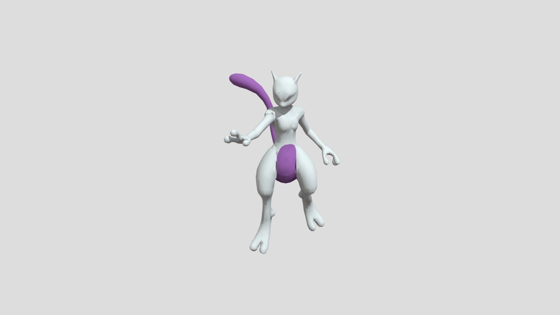 Mewtwo - Download Free 3D model by CyberDriger83 [83a123f] - Sketchfab