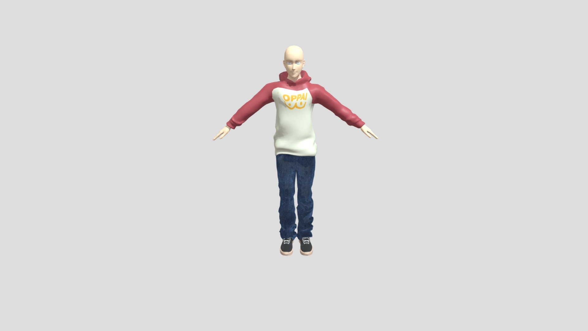 Saitama_Street_Clothes_Rigged - Download Free 3D model by jfaups08 ...