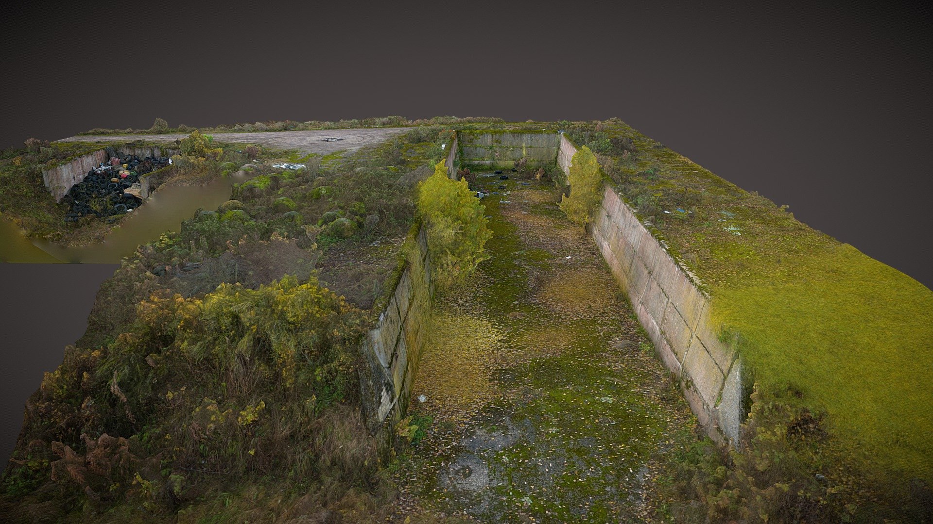 Abandoned silo trenches in Estonia - Buy Royalty Free 3D model by ...