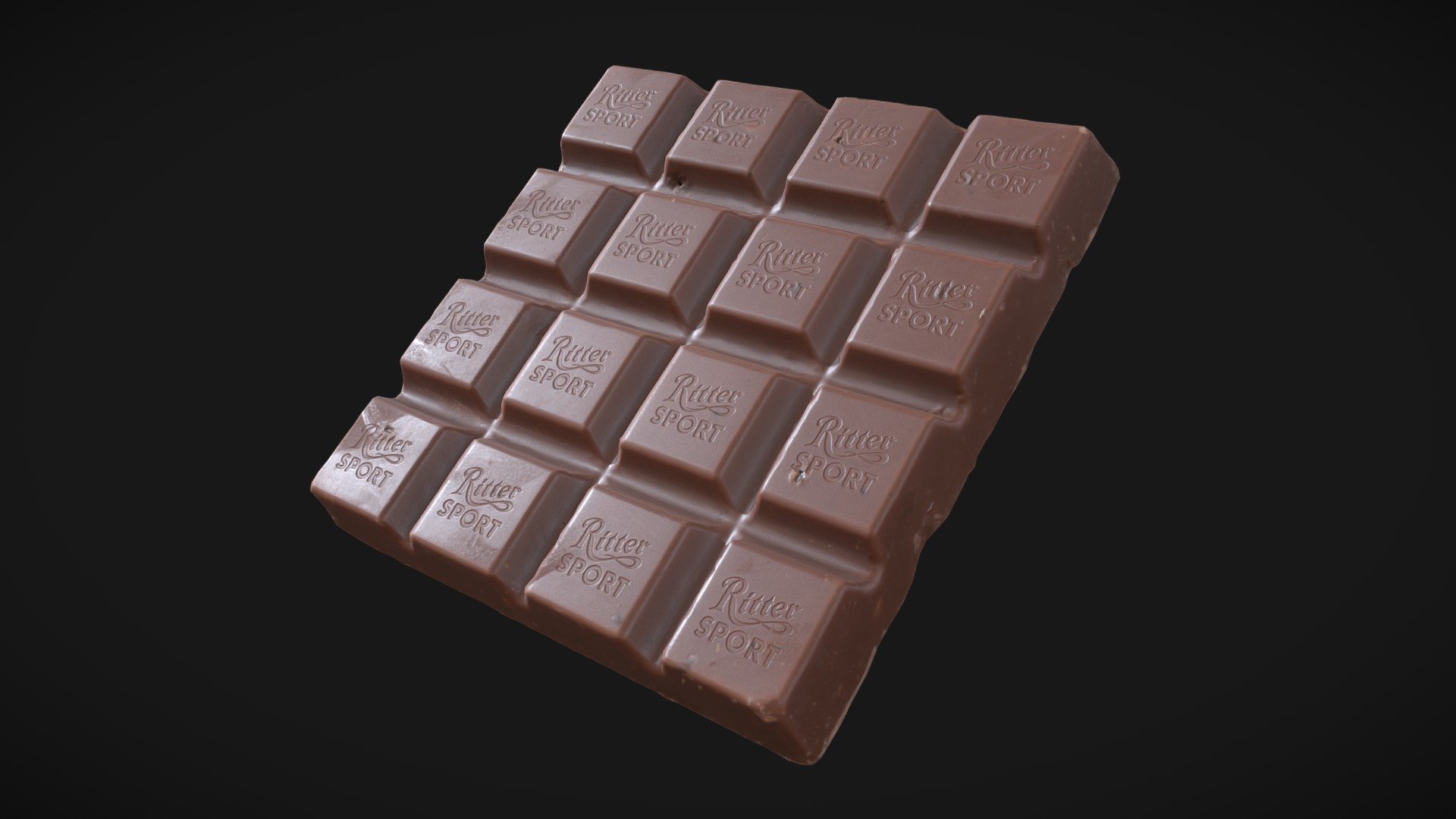 Chocolate square bar - 3D model by AMajesticSeaFlapFlap [83ae8a2 ...
