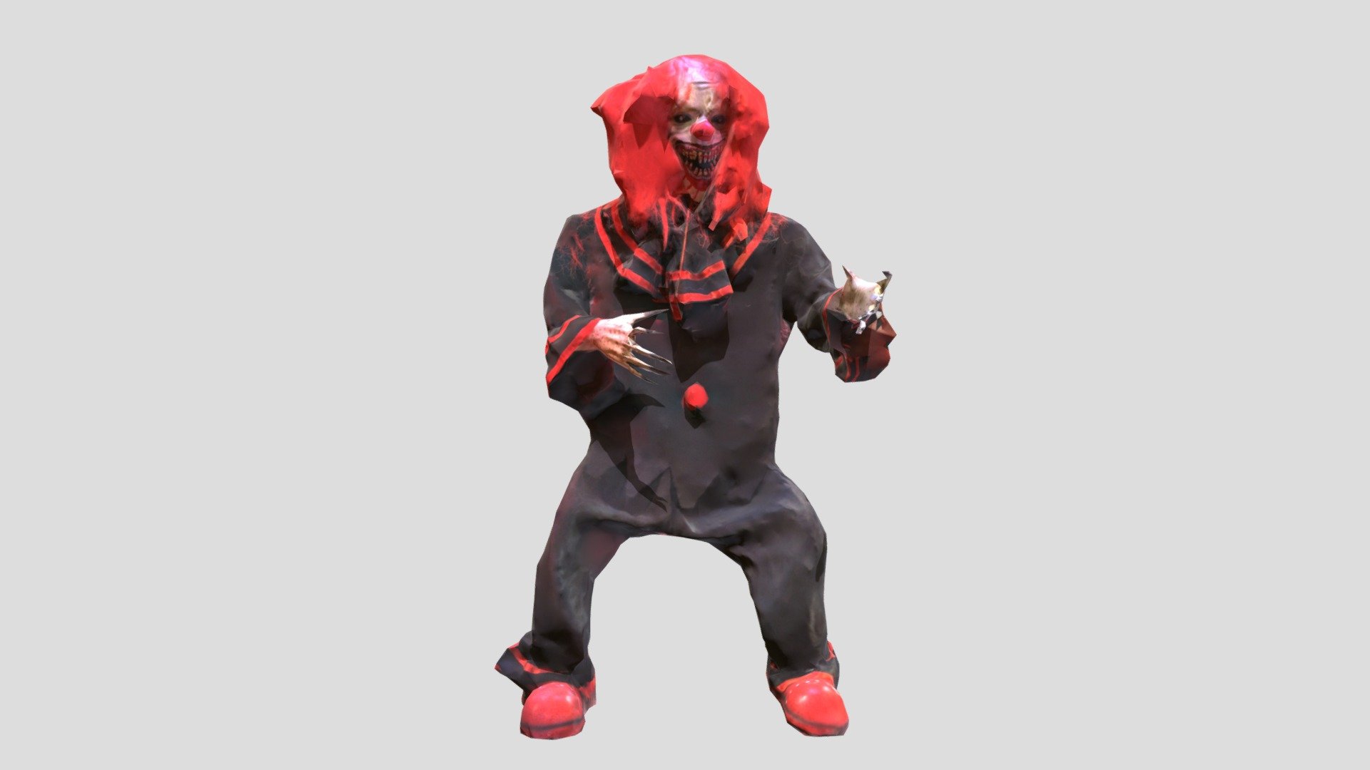 Clown (Short/Black) - Download Free 3D model by David Wigforss ...