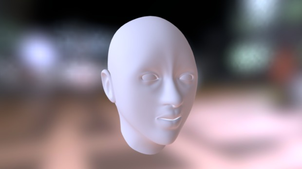 Female Head (Topology test) - 3D model by buckybomb [83afaf9] - Sketchfab