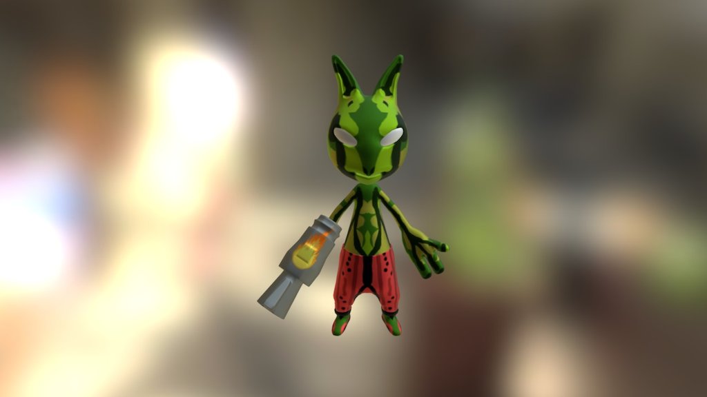 Alien David Alfaro - 3D model by Zeniak Games (@Zeniakgames) [83b105d ...