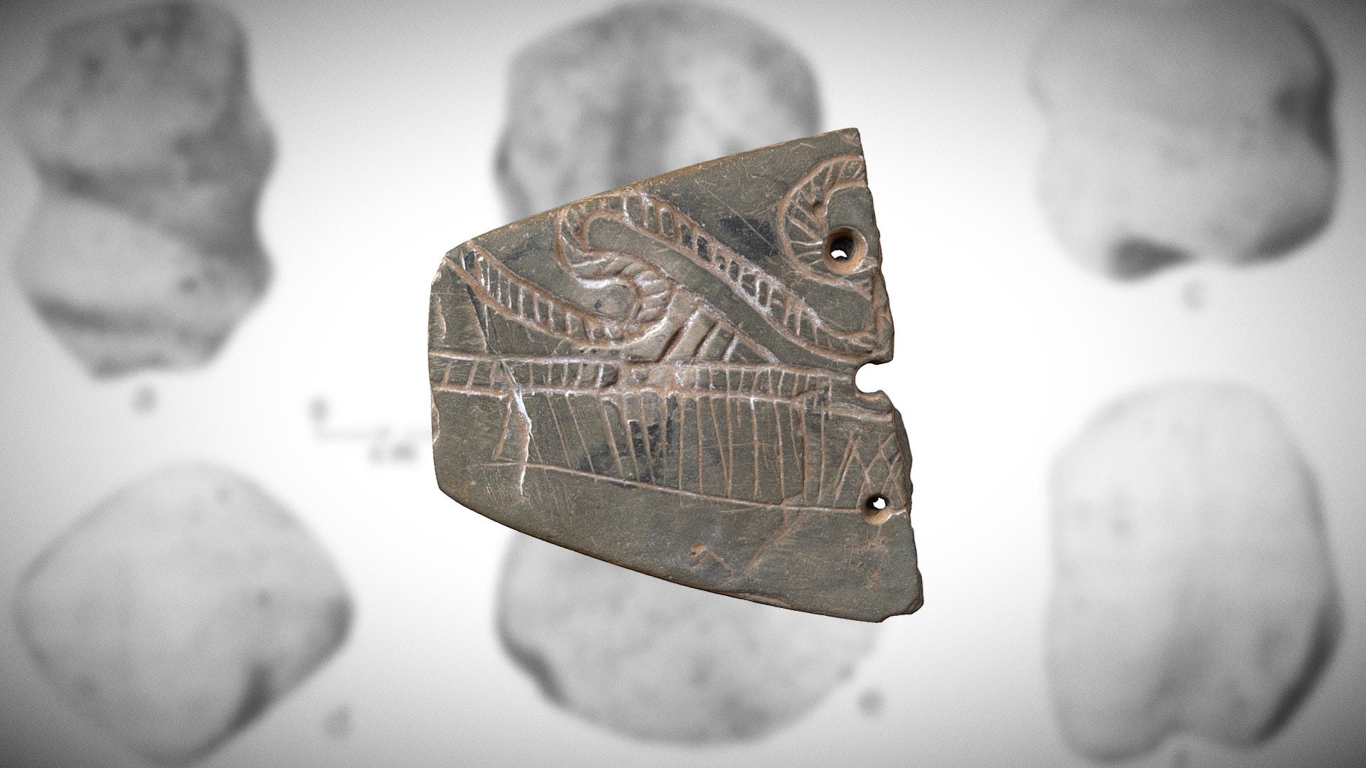 Inscribed Poverty Point Gorget - Download Free 3D model by Frank ...