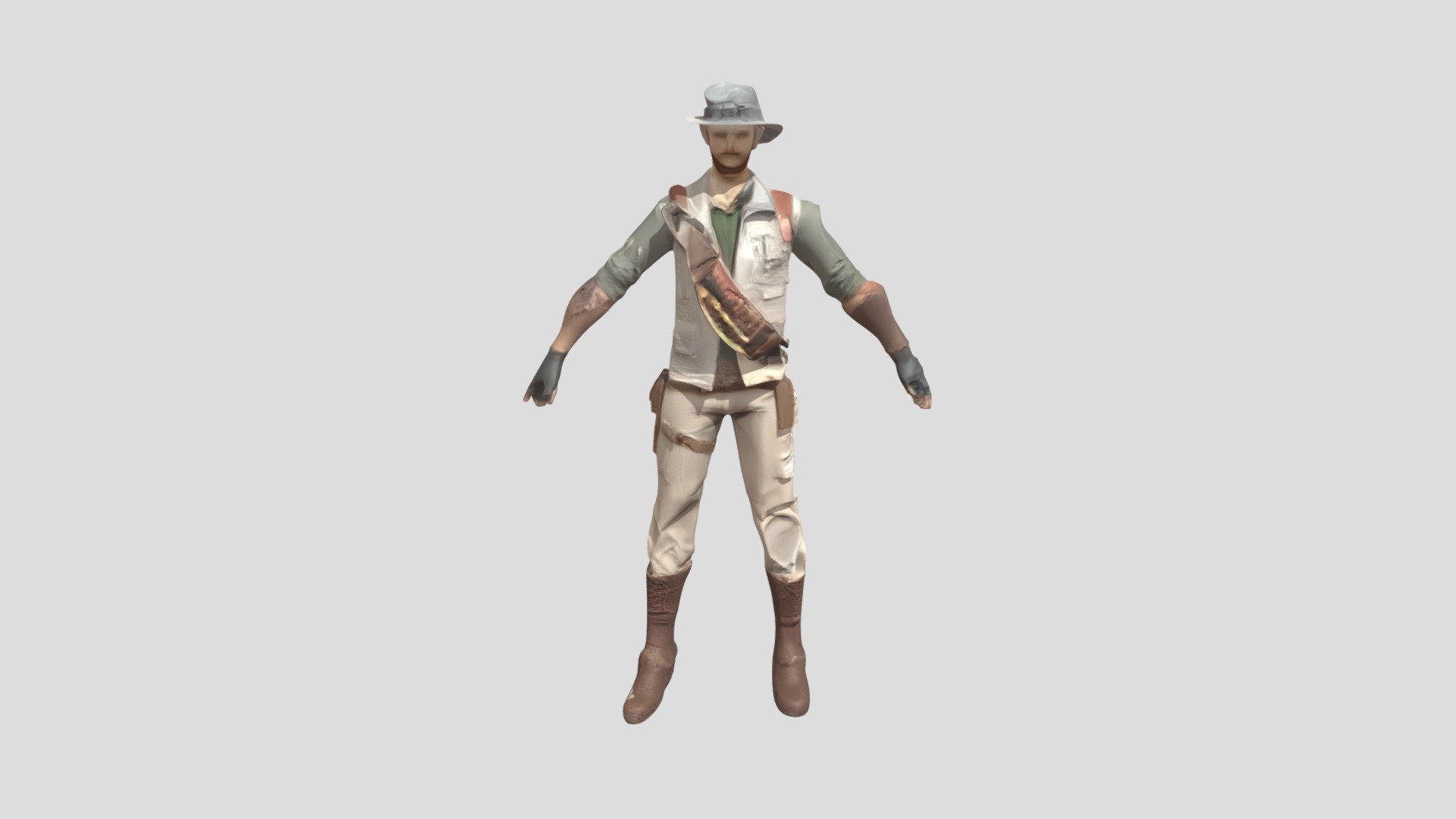adventure explorer in safari outfit - 3D model by sandhyasadhna560 ...