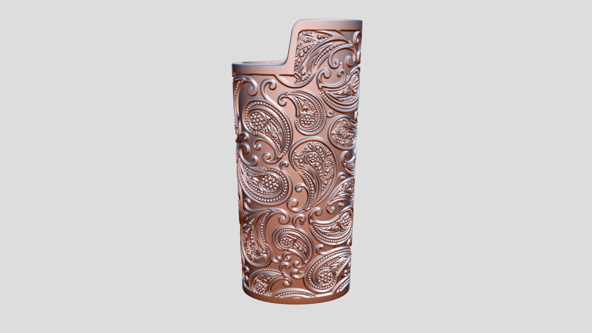 Big Lighter Sleeve - Paisley - 3D model by 3DPig (@3dpig1983) [83b4bdf ...
