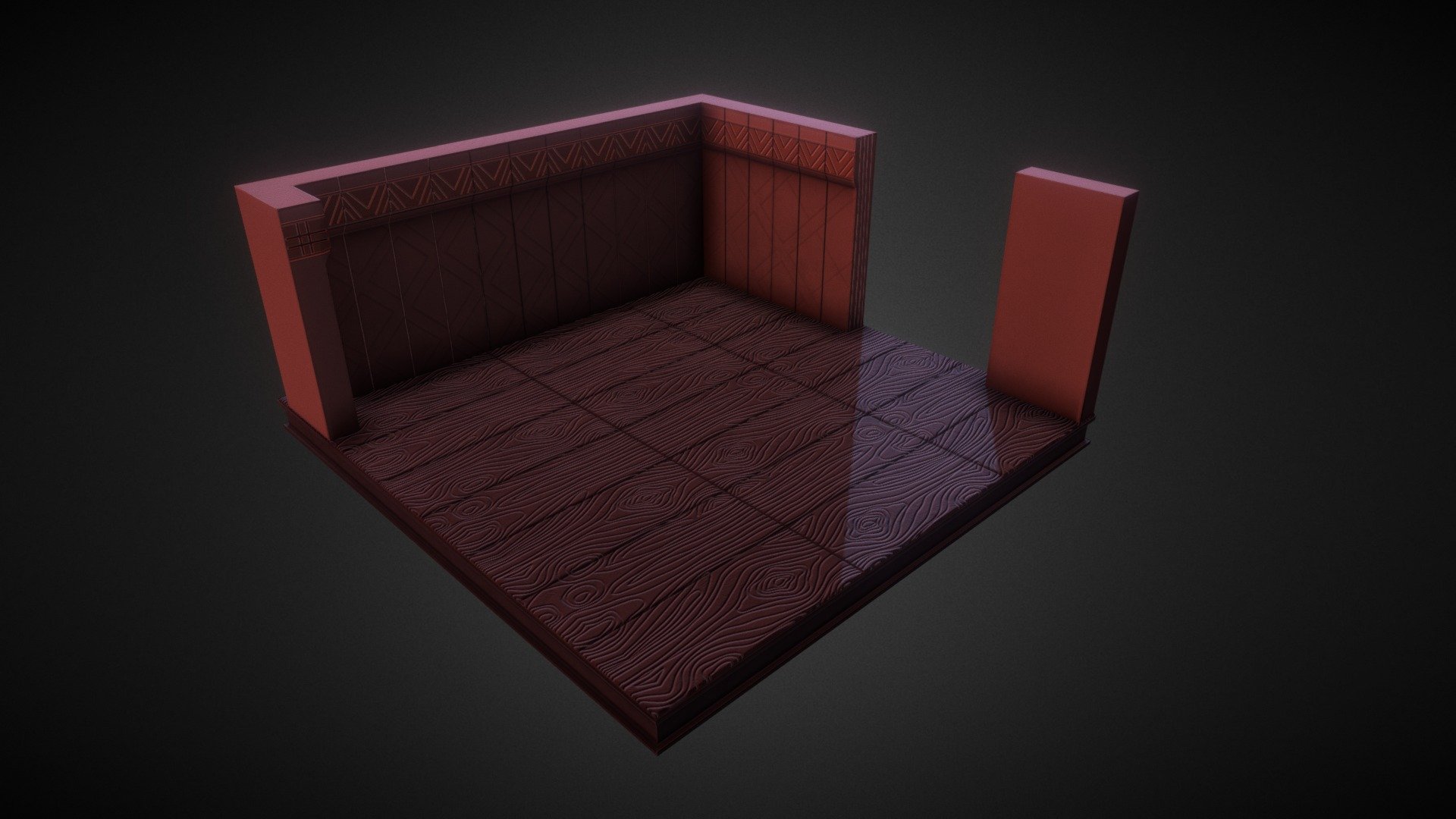 walls and floor - 3D model by Paola Antunes (@8278) [83b57ae] - Sketchfab