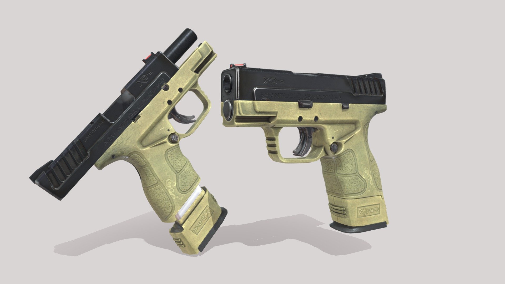 Springfeld gun - 3D model by Omlutus [83b8f8f] - Sketchfab