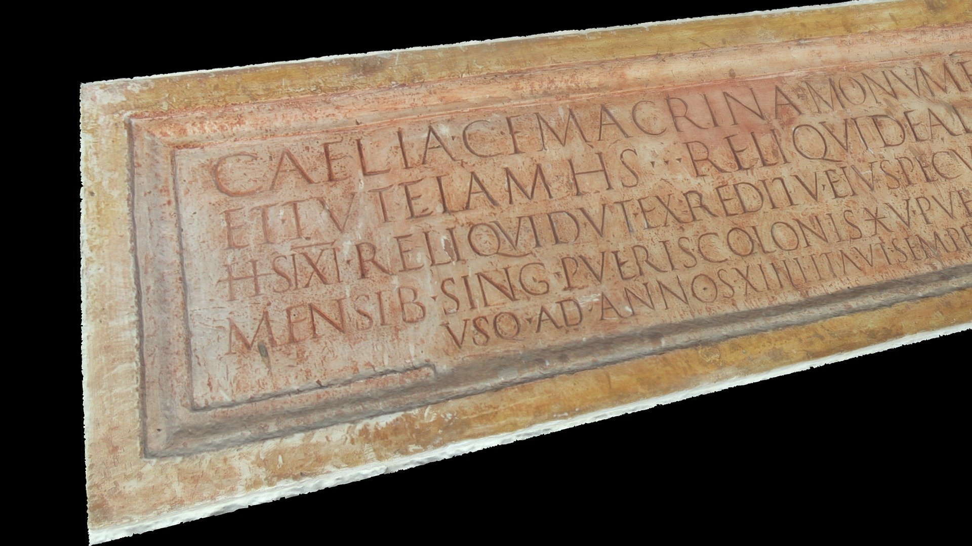 Alimentary inscription of Caelia Macrina - 3D model by tdr125 [83bcd9e ...