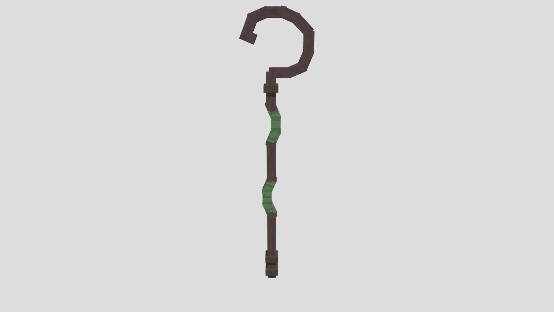 Wooden Staff - 3D model by Fiddly's Armory (@FiddlyForge) [83bcf6f ...