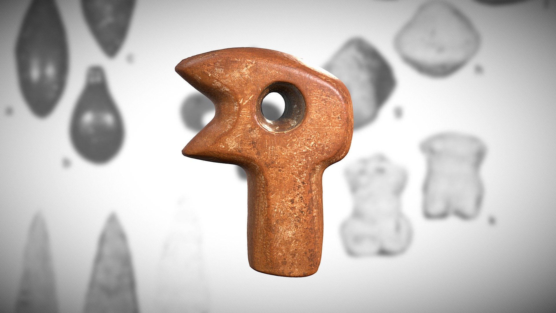 Animal Effigy Pendant, - 3D model by Frank McMains (@frankmcmains ...