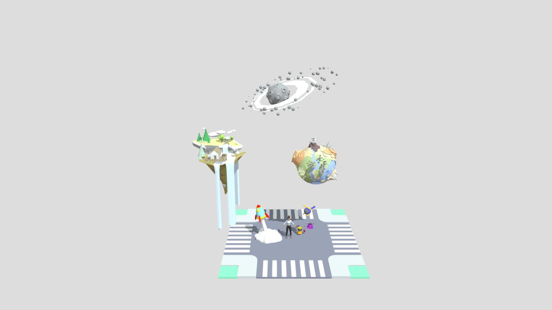Metaverse travel portfolio week 12 - 3D model by talia.aster [83c0b5d ...