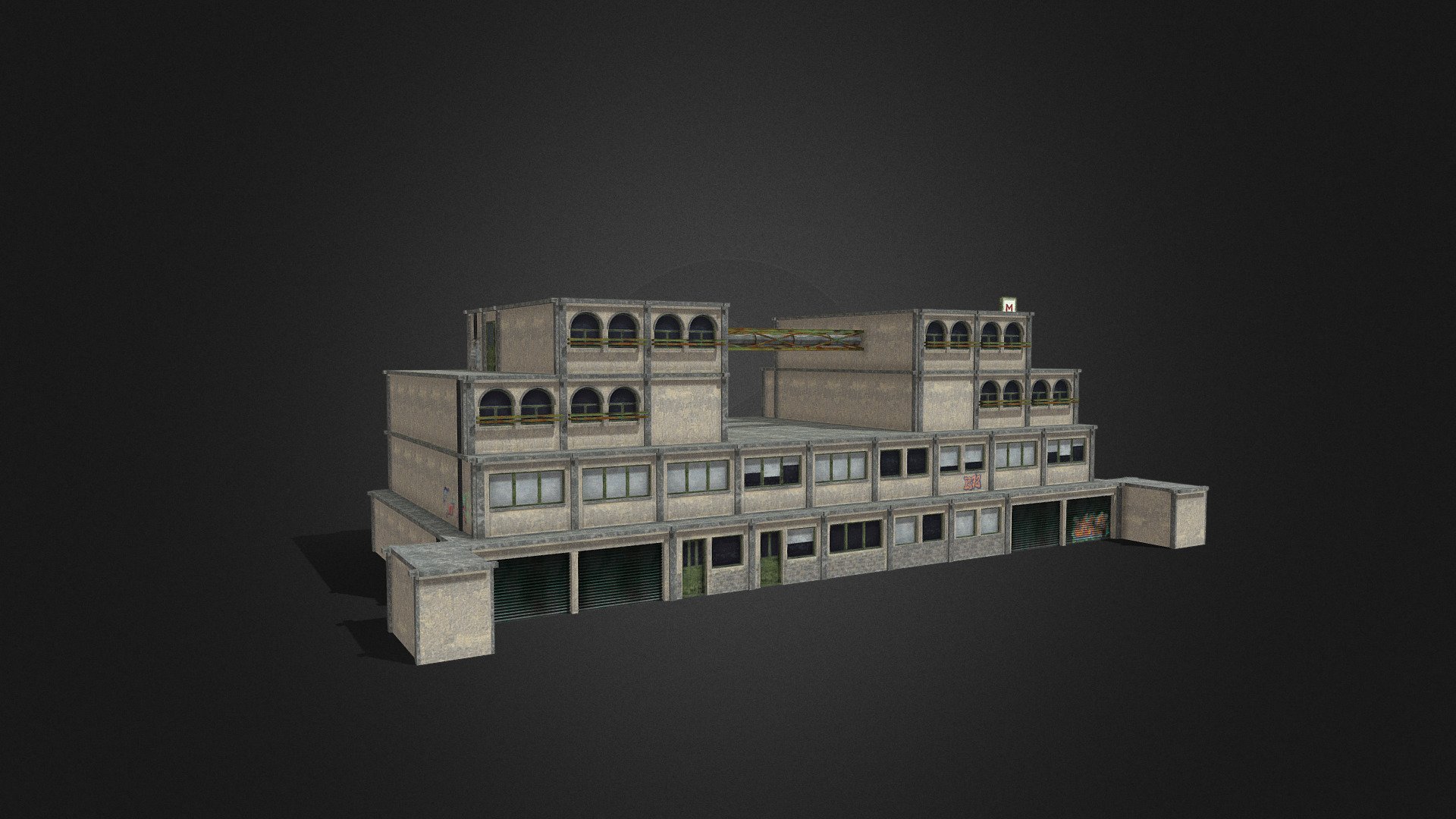 Motel - 3D model by 22Copy89 [83c125c] - Sketchfab