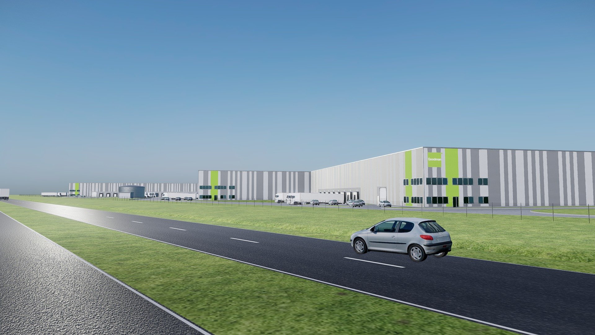Goodman Łódź II Logistics Centre - 3D model by monikakrysiak [83c216e ...