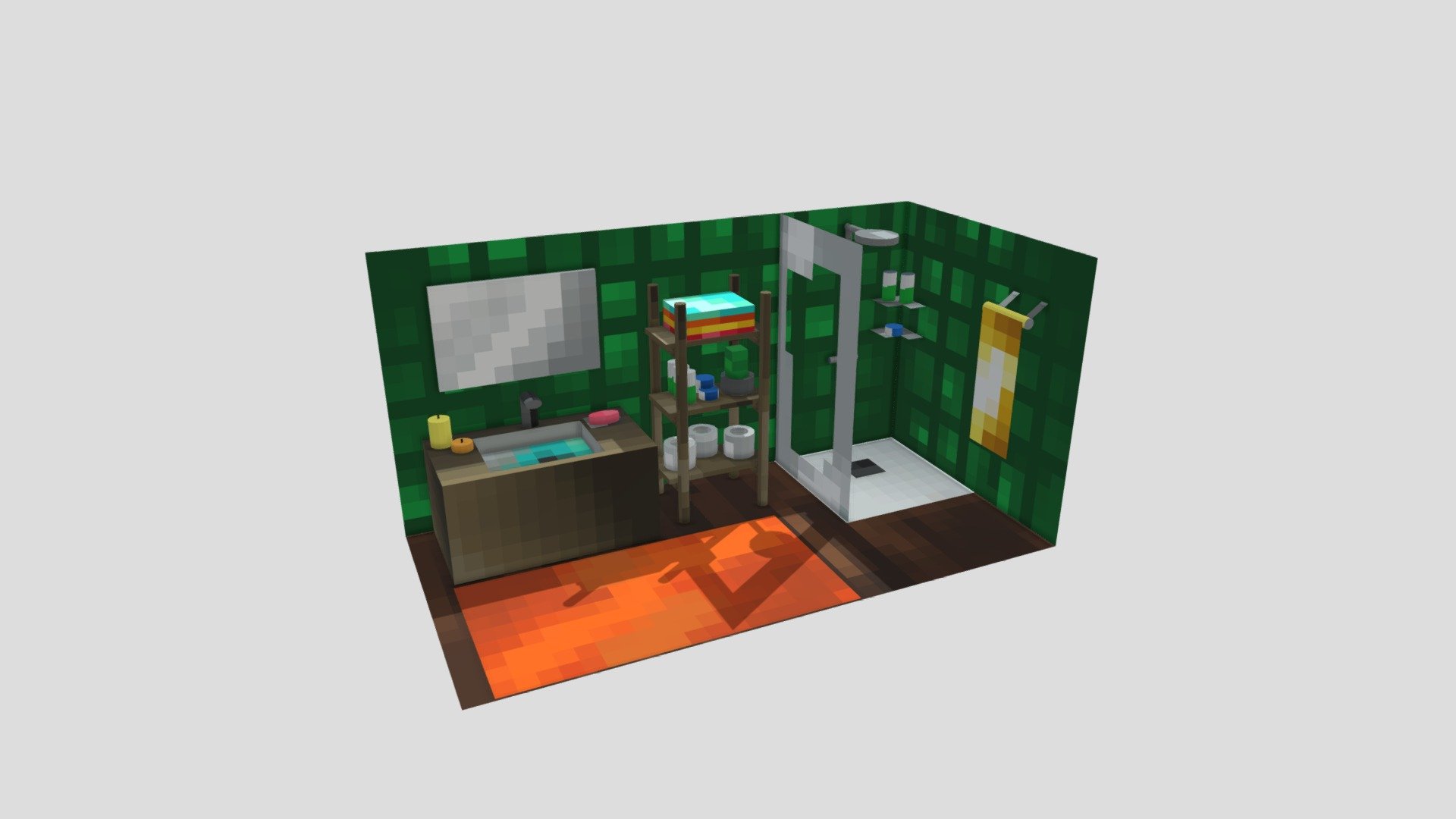 Simple Bathroom - Download Free 3D model by ewige_Gegenwart [83c298c ...