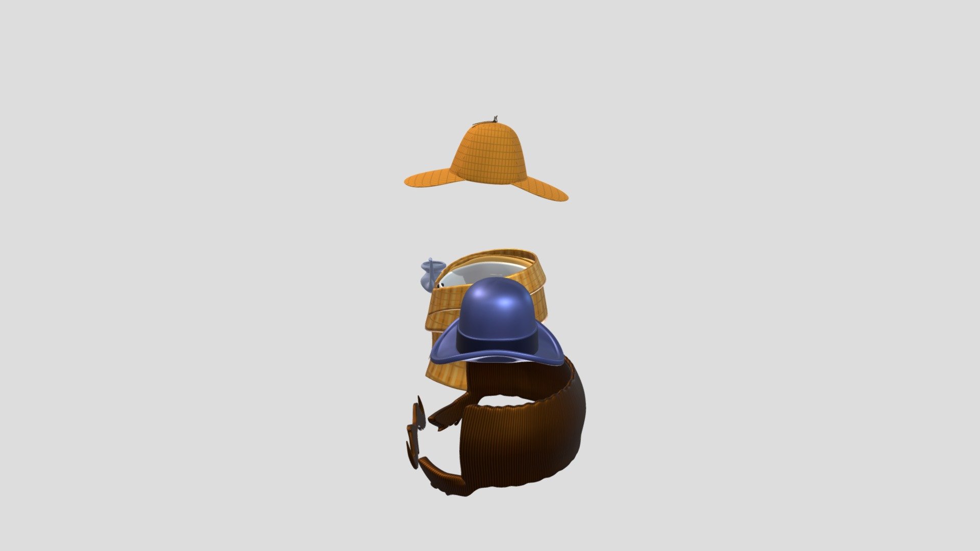 Sheerluck__holmes_and__dr.__watson__costumes - Download Free 3D model ...