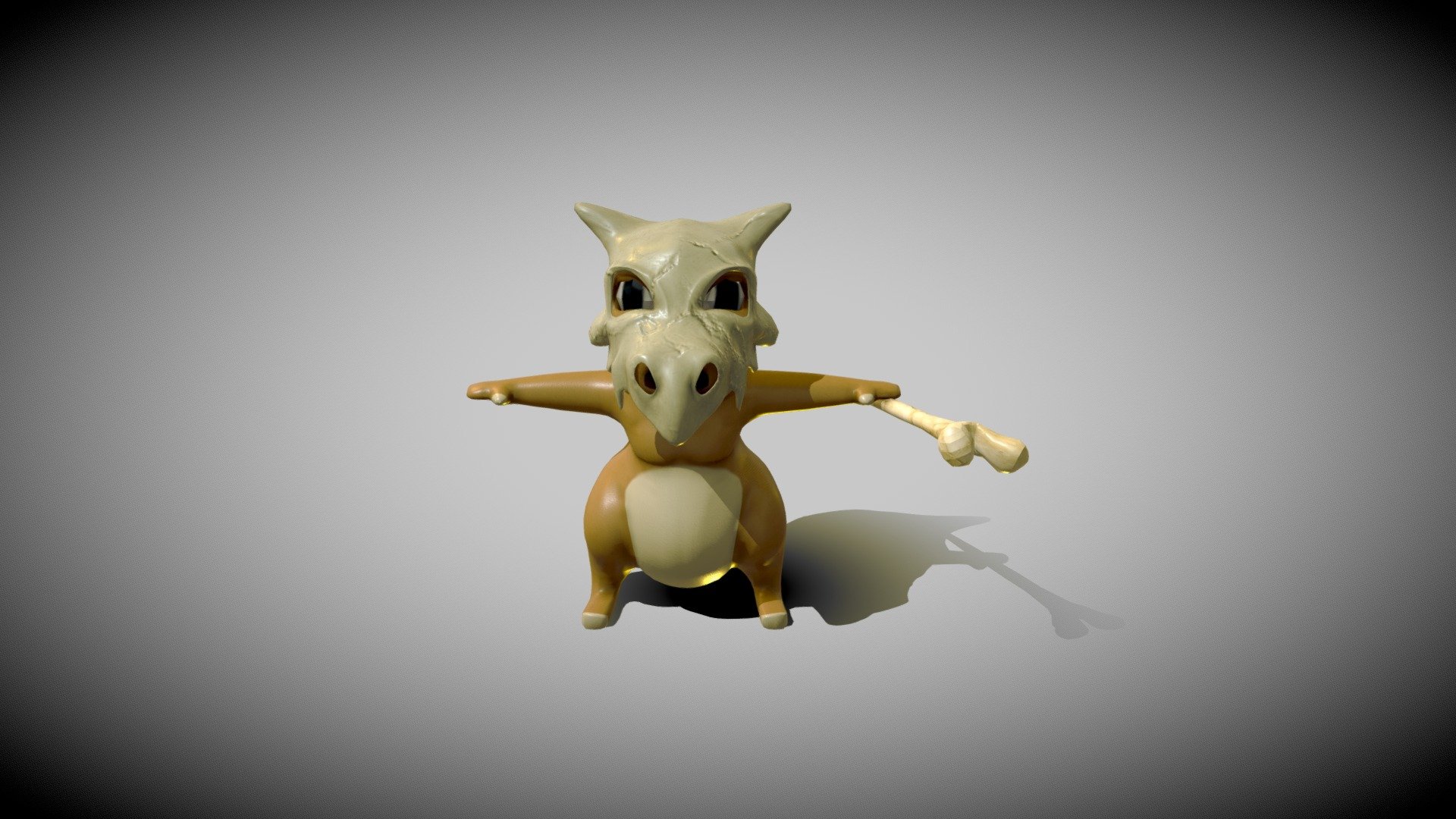 cubone_pokemon - 3D model by jesusfernandez [83c5776] - Sketchfab