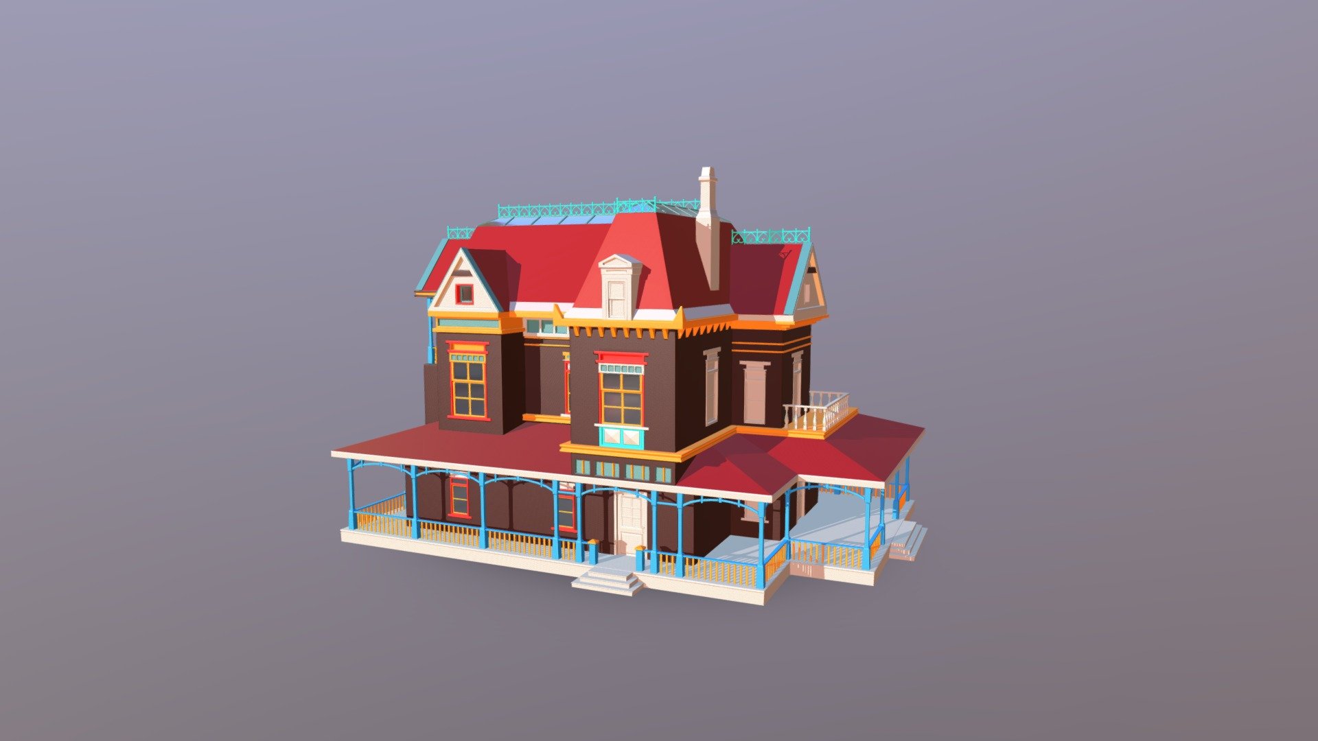 Mansion - 3D model by Robonoid (@jijo) [83c6f22] - Sketchfab