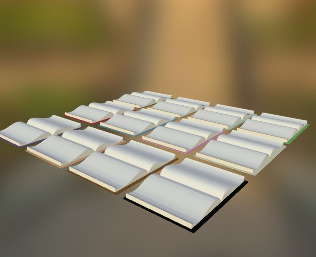 Open Books Color - 3D model by henbi [83c827b] - Sketchfab