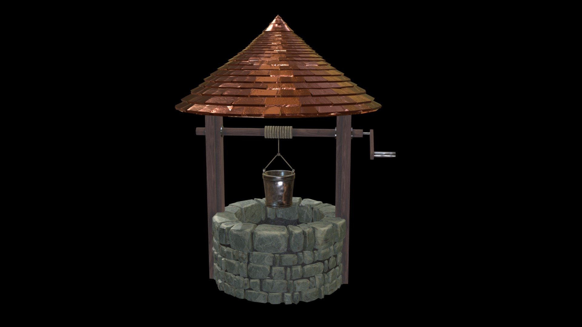 Water Well Prop - 3D model by elizabetheff [83c8c88] - Sketchfab