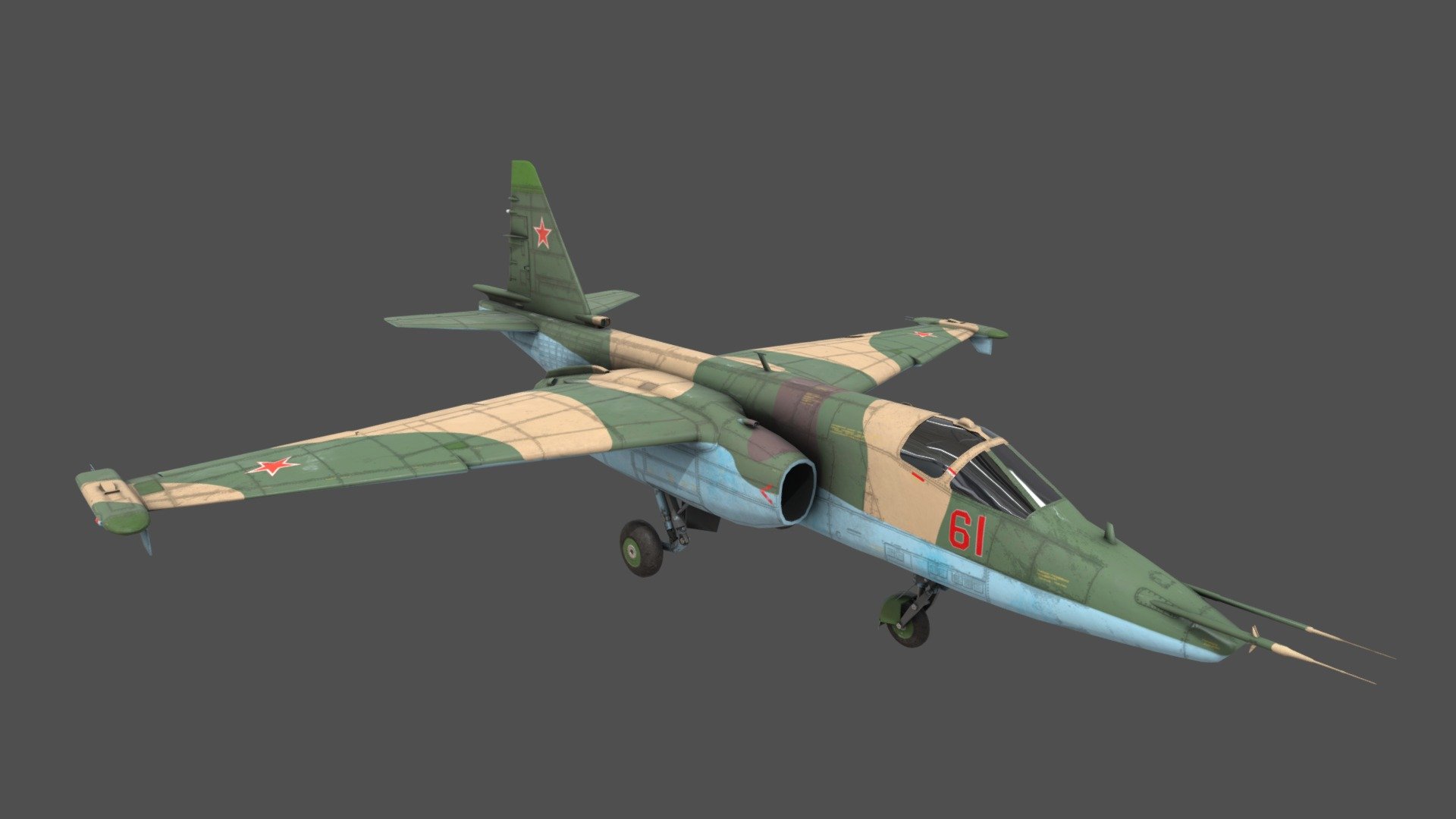 Su25 - 3D model by dailydreams [83cbdb7] - Sketchfab