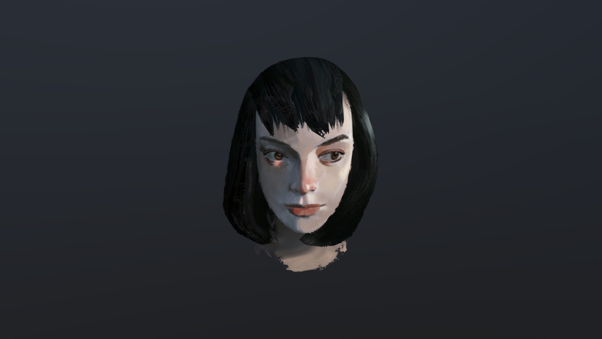 Handpainted portrait - 3D model by mirkocalusic [83d0b57] - Sketchfab