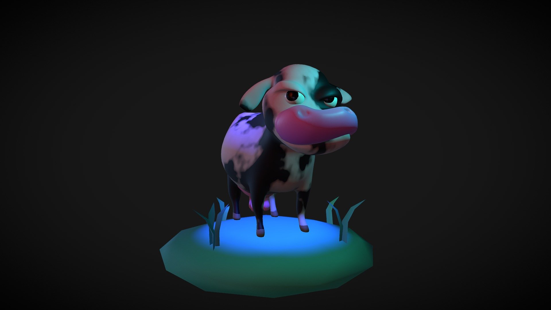 Aliens keep bothering my cow - 3D model by cristiangheorghiu [83d0cf9 ...
