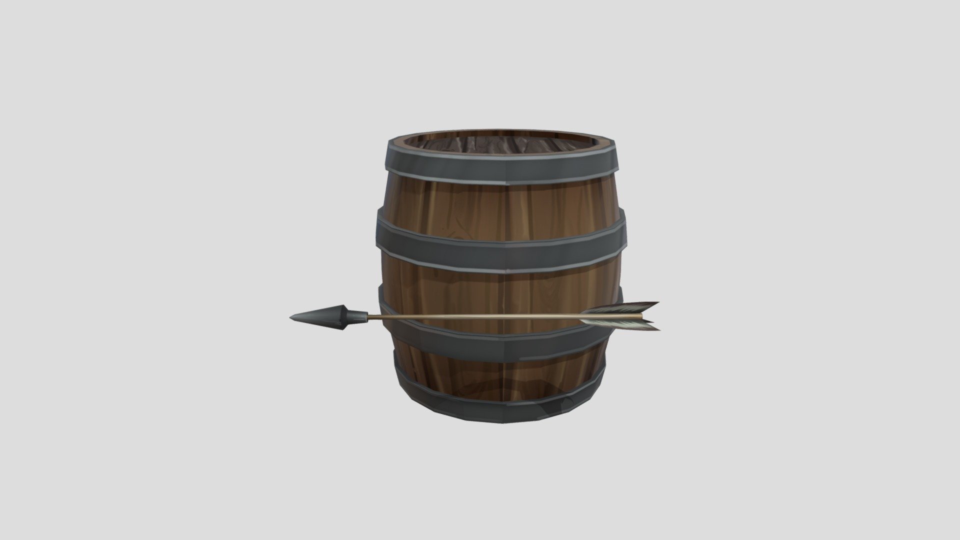 arrow and barrel - 3D model by caeruleum (@123loshaar) [83d1a76 ...