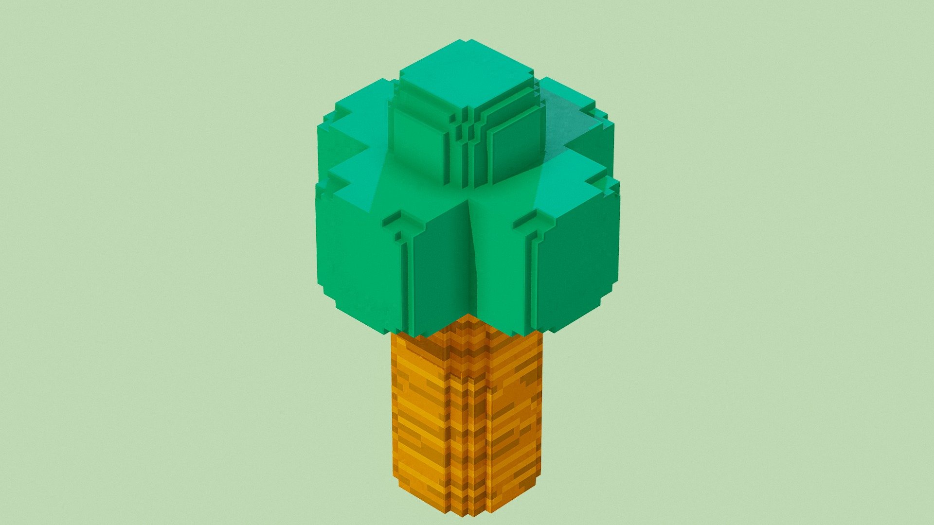 Voxel Tree - Download Free 3D model by MeepJJ [83d3e43] - Sketchfab