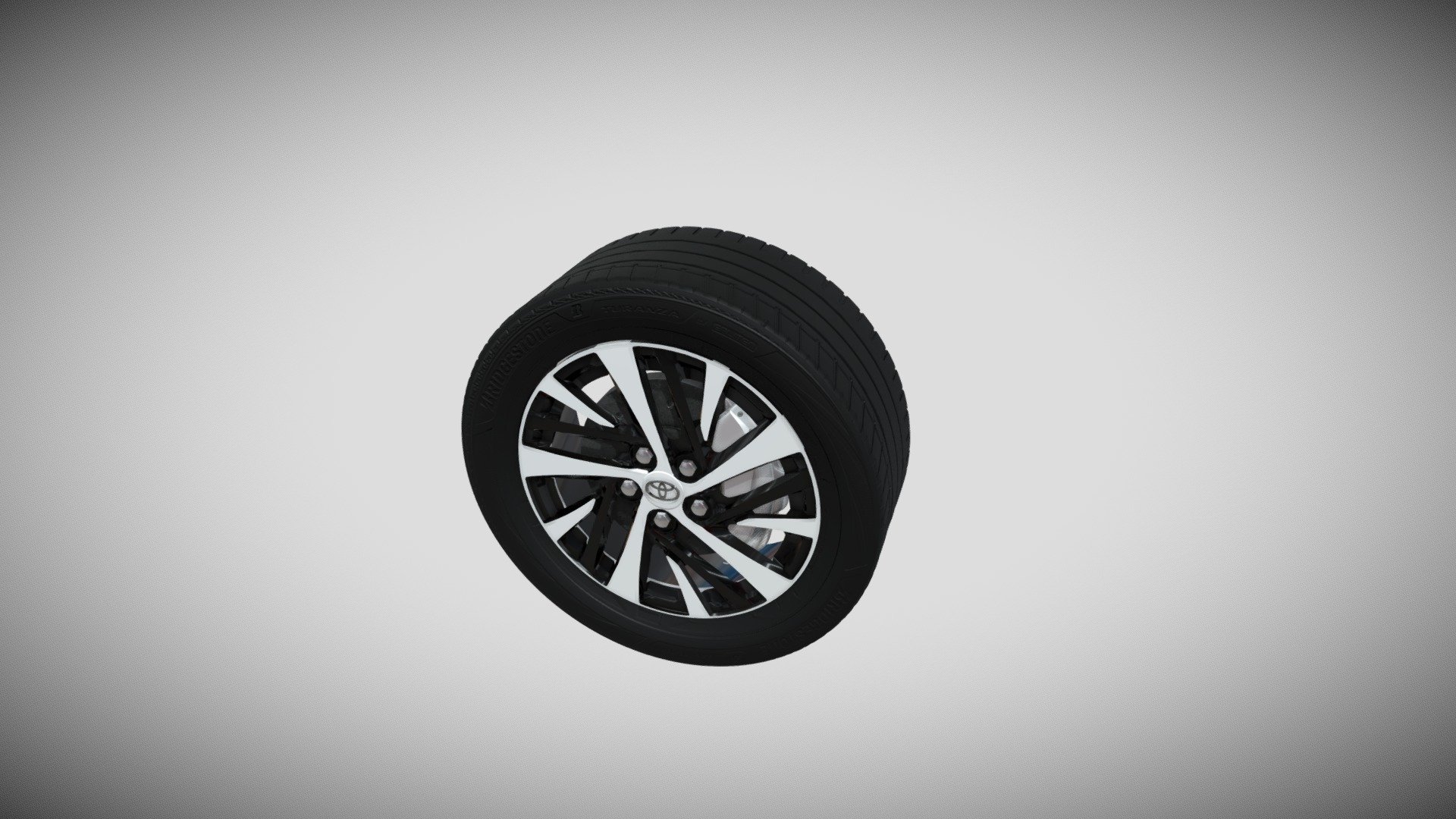 Toyota Wheel - Rim+Tyre - 3D model by fairytail61 [83d9517] - Sketchfab