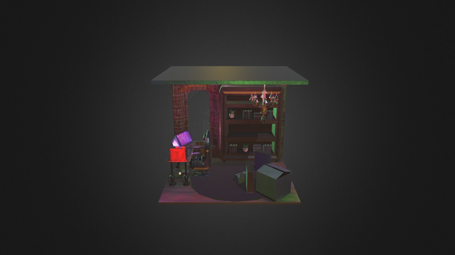Cubicle Version 2 - Download Free 3D model by mumomation [83dcbad ...