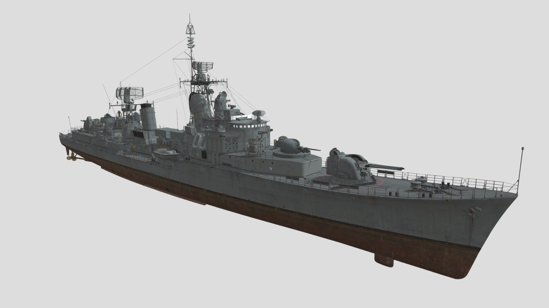 Dutch Navy Destroyer Amsterdam（REBUILD） - Download Free 3D model by 全斗焕 ...