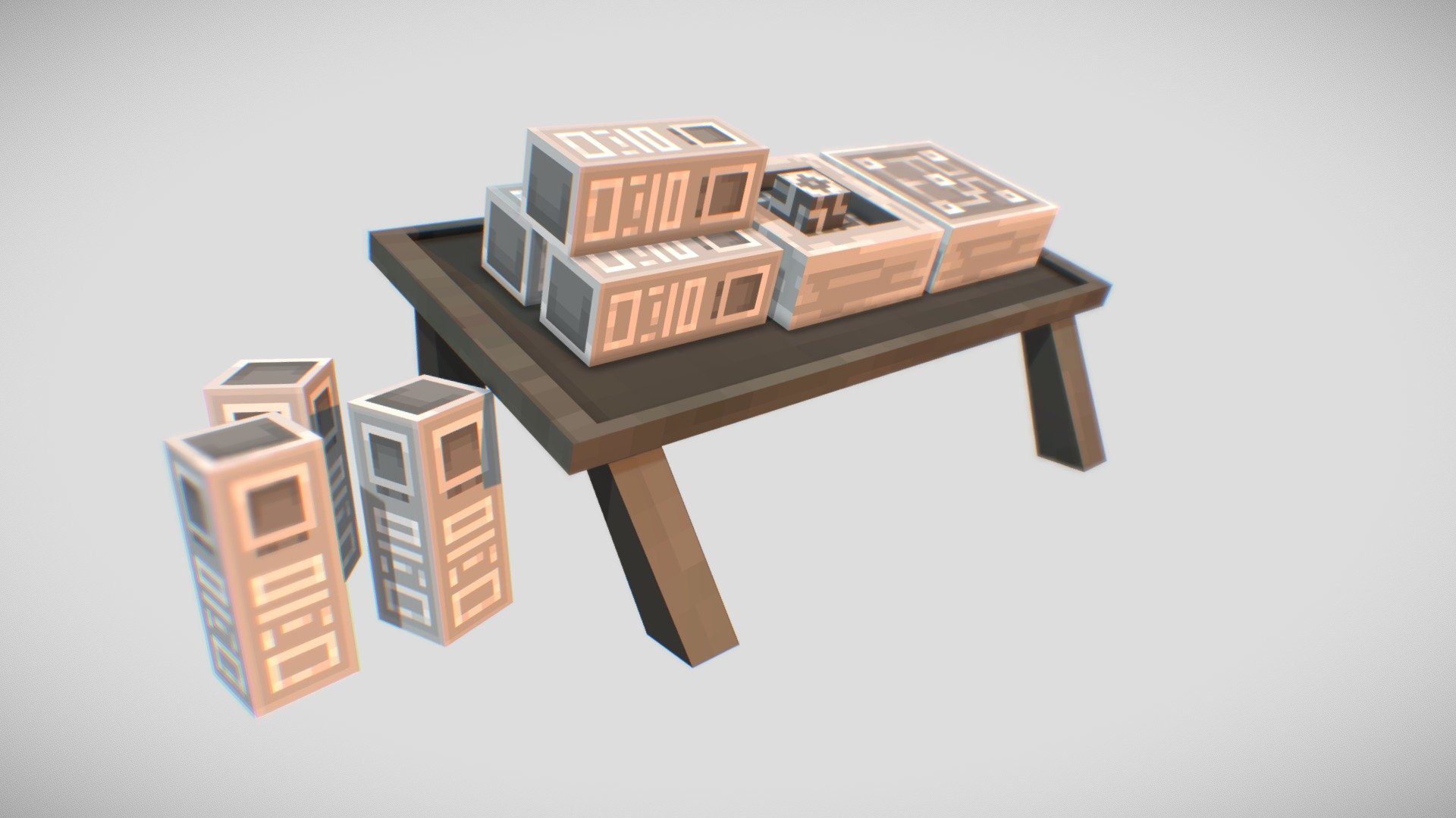 Pixel Vendor 08 - 3D model by Angus Jewkes (@angusjewkes) [83dd053 ...