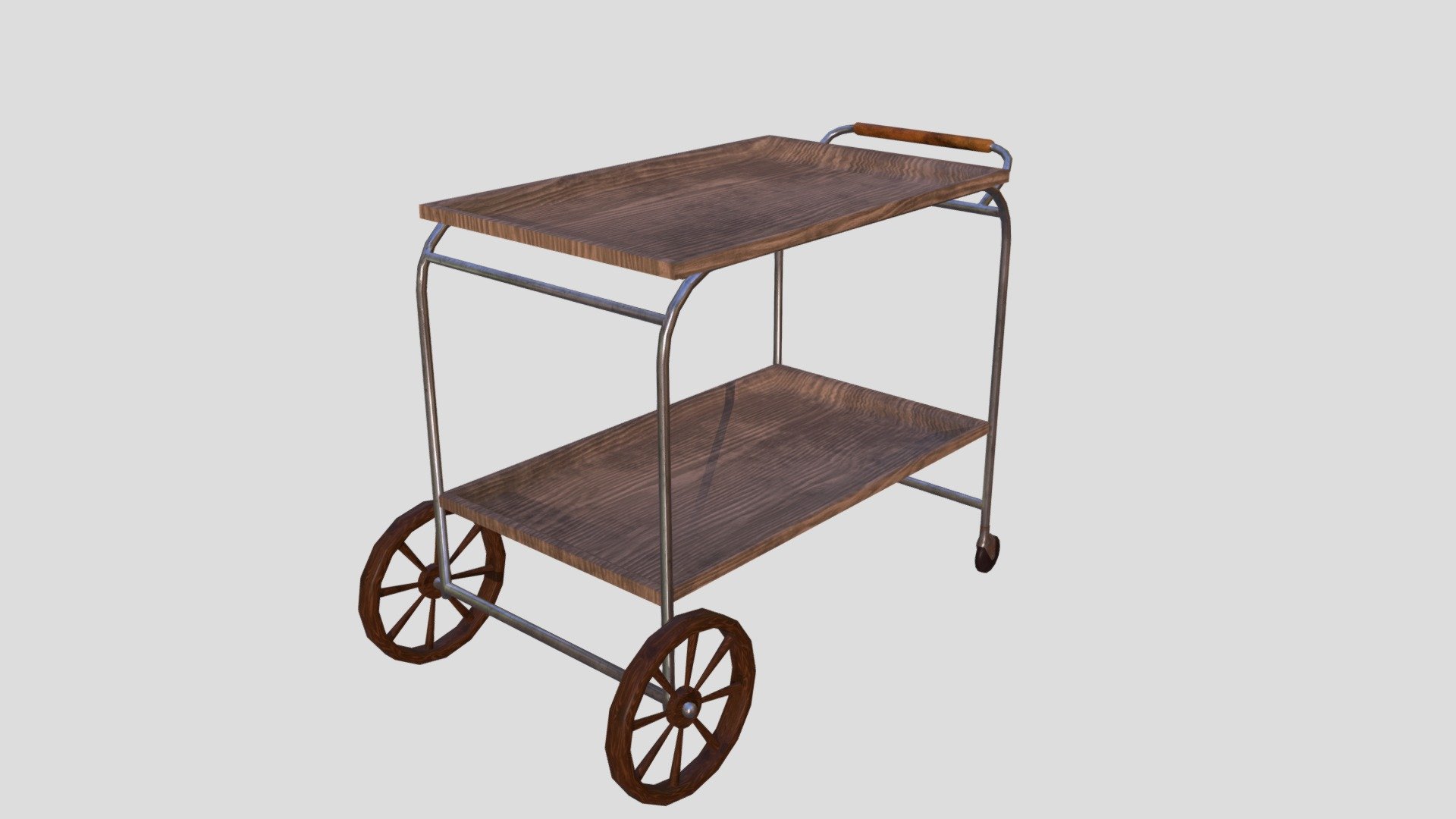 Old serving trolley - Download Free 3D model by PNLACARA (@TheRobber95) [83de077] - Sketchfab