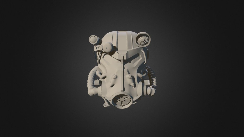 Fallout 4 T60b Helmet - 3D model by necrosster [83dfbcd] - Sketchfab